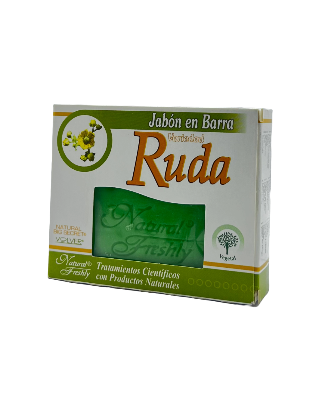 🍀 Jabón en Barra de Ruda | Natural Freshly – 90 g – Distrivida
